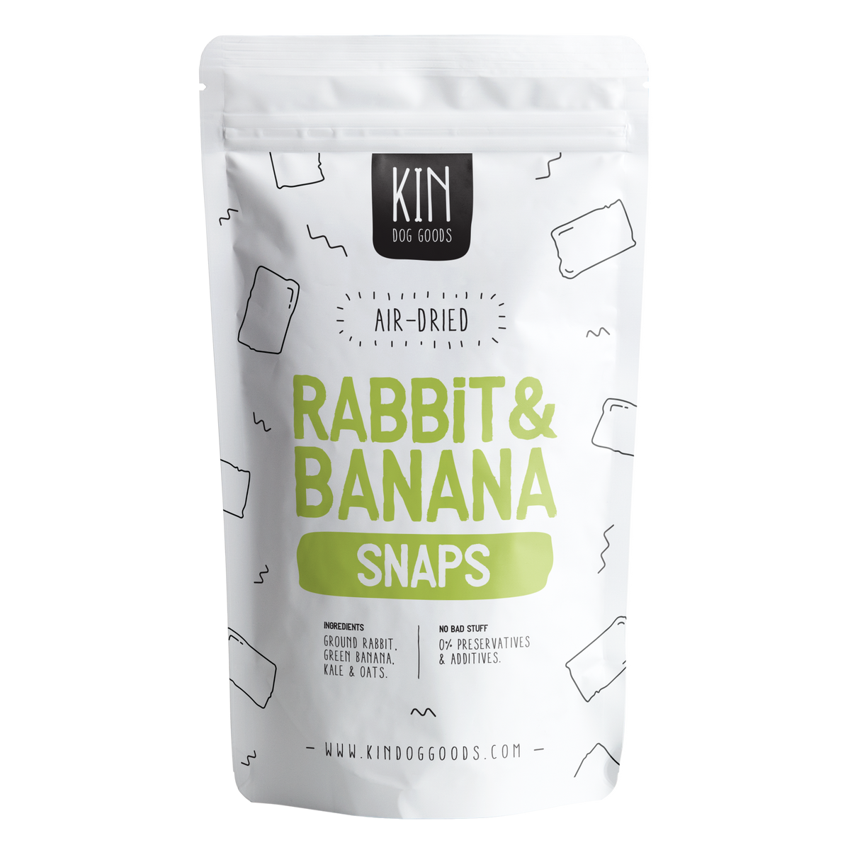 Rabbit & Banana Snaps – KIN DOG GOODS