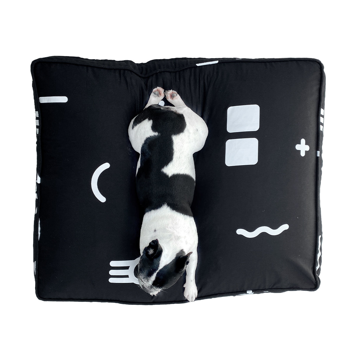 KIN Bed Rectangle - Black Primal – KIN DOG GOODS