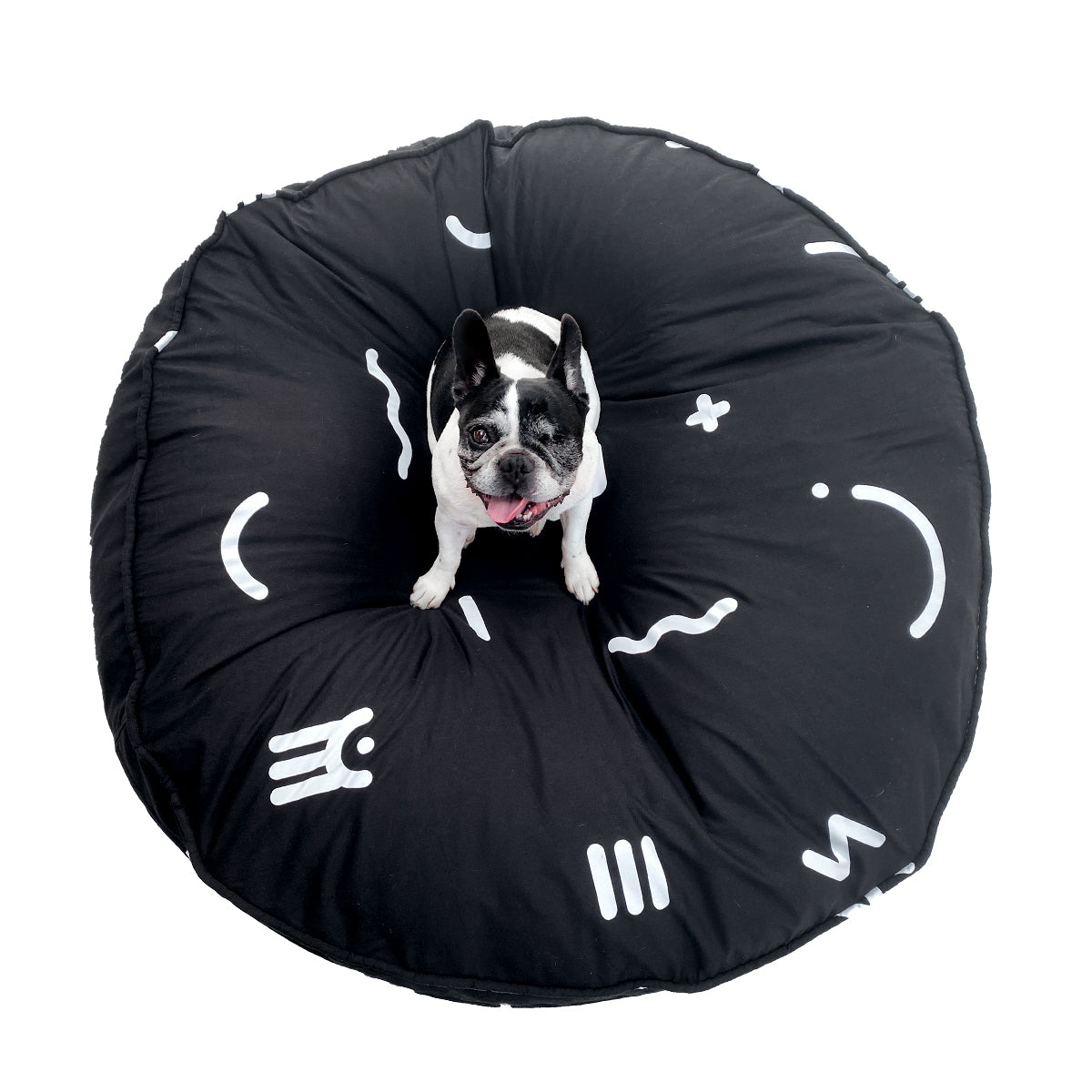 KIN Bed Round - Black Primal – KIN DOG GOODS